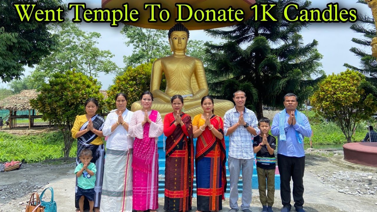 Donated 1 Thousand Candles To Temple || Offering Flowers and Candles at ...