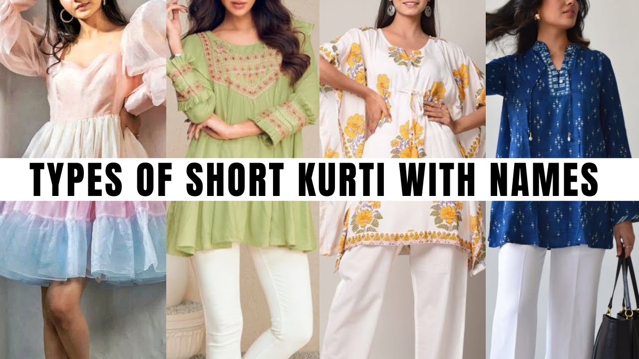 Types of Short Kurtis with Names for Girls || Fashionable Blog - YouTube