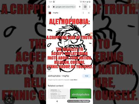 A Lesson on Alethophobia: The Fear or Dislike For the Truth!!! - YouTube