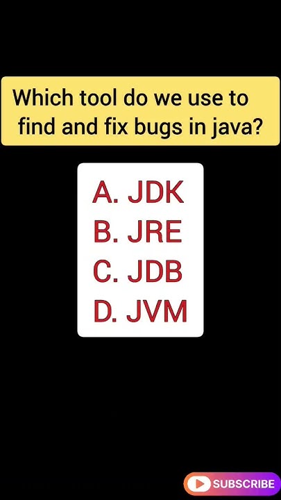 Which tool use to fix bugs in java | java program - YouTube