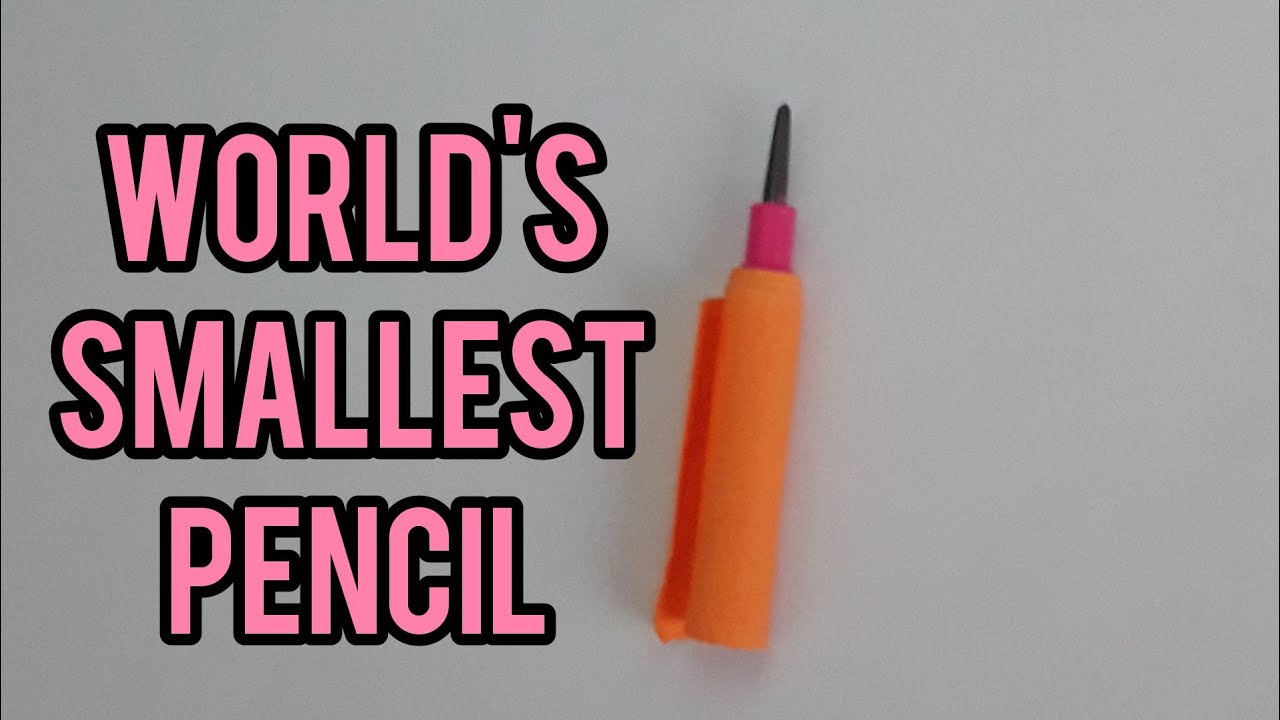 Try @Twin Tag- Ayesha Firoz world's smallest pencil#coolartandcrafts ...
