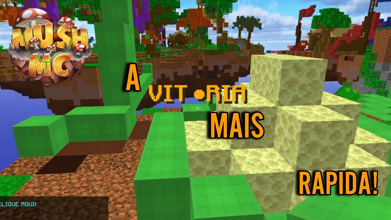 A WIN mais Rapida! BedWars DUO MushMC (Minecraft) - YouTube
