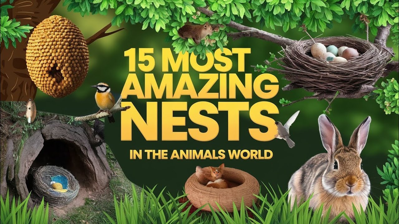 15 Most Amazing Nests In The Animals World - YouTube