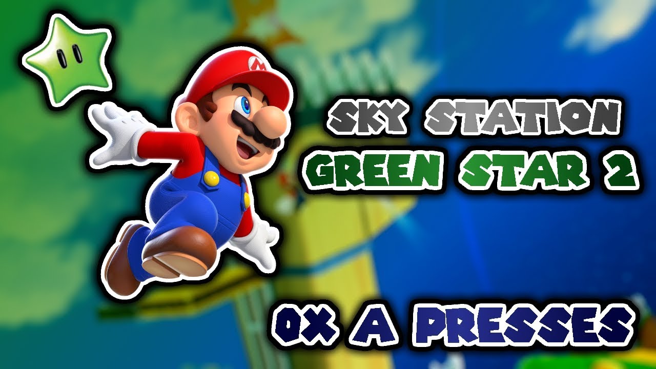 SMG2: Sky Station Galaxy Green Star 2 - 0x (5x) A Presses - YouTube