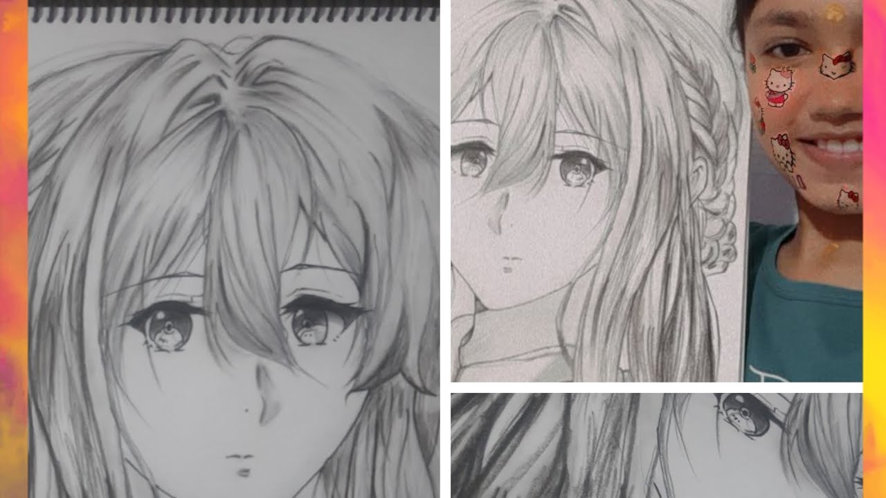 Anime sketching tutorial for beginners || Anime sketches || Lets draw ...