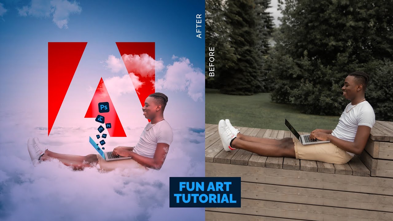 FUN ART PHOTO EDITING TUTORIAL 2021 || PHOTOSHOP - YouTube