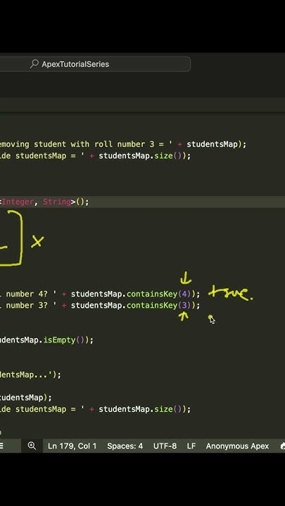 Check if key is present inside a Map in Apex #coding #sfdcstop #salesforcedeveloper #shorts ...