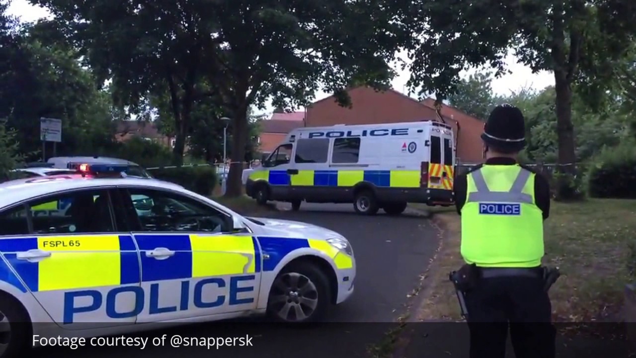 Police at the scene of shooting in Quinton - YouTube
