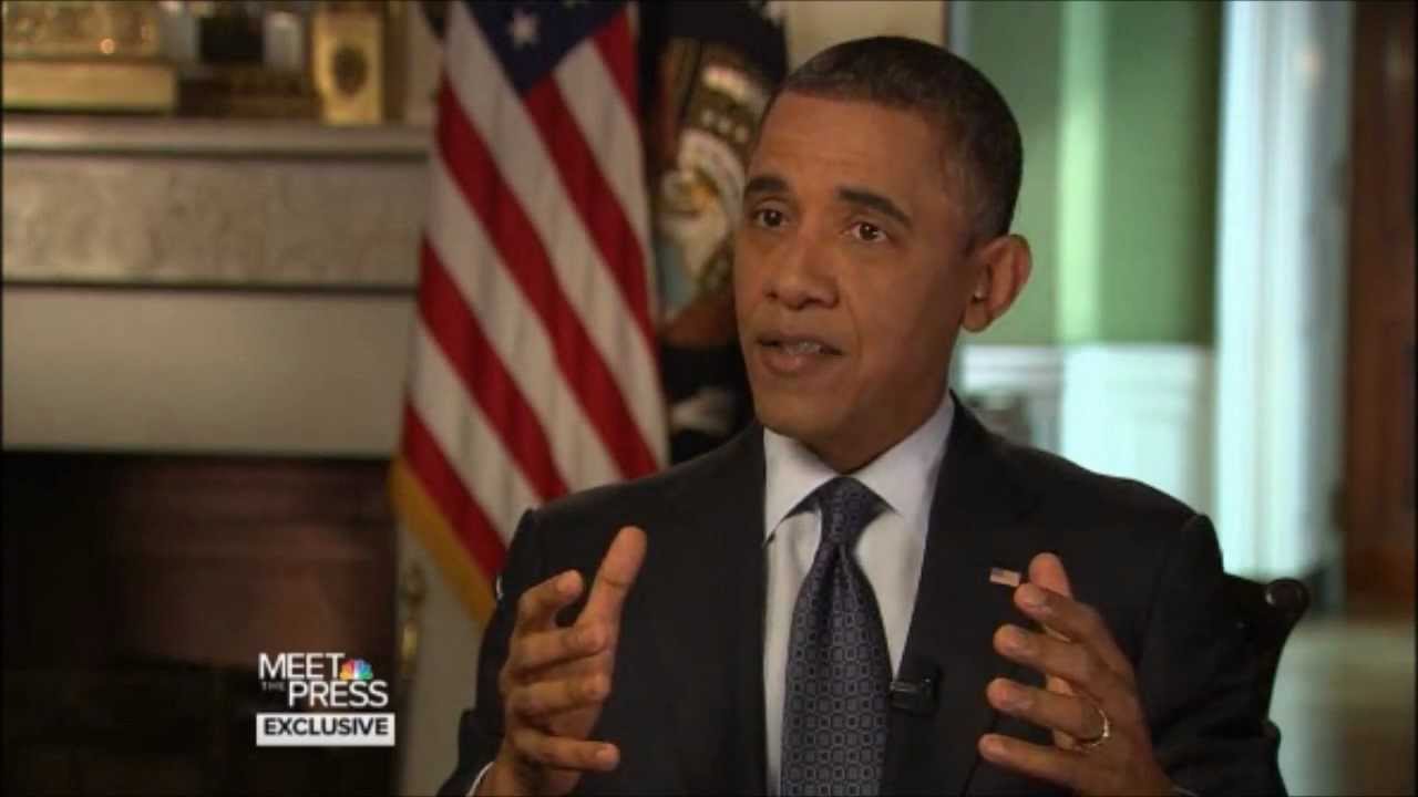 'Meet the Press' Barack Obama Interview Dec 30 2012 - YouTube