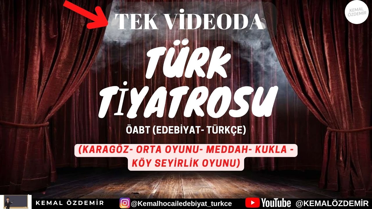 TÜRK TİYATROSU (KARAGÖZ- ORTA OYUNU - KÖY SEYİRLİK OYUNU- KUKLA ...