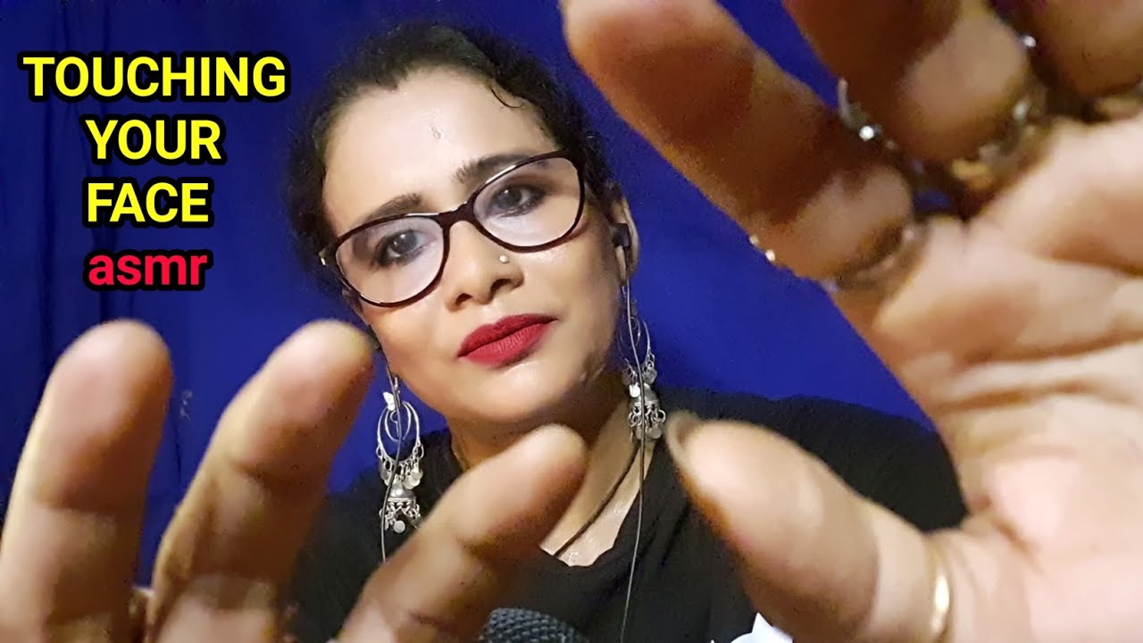 Asmr FACE Touching( Mouth Sounds + Gentle Kisses) 😴💋| Asmr Ghosal | asmr personal attention ...