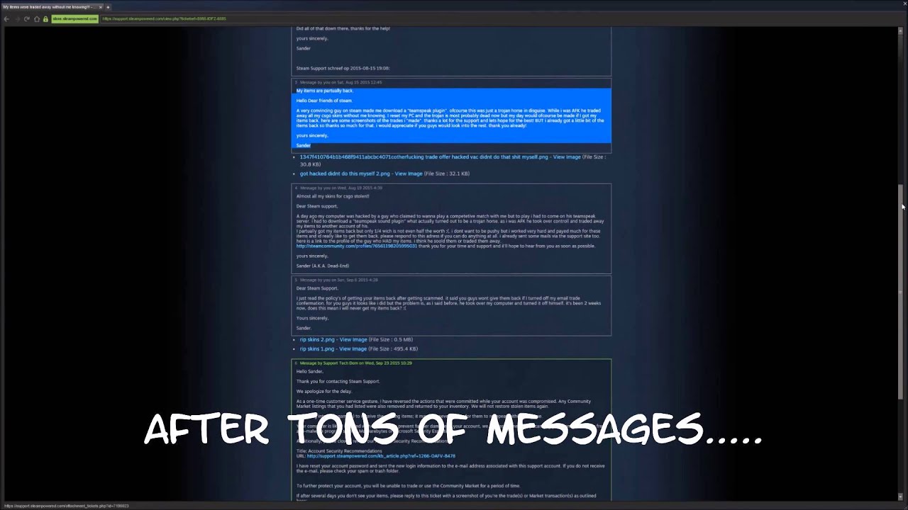 CS:GO SCAMMED!- How I got my skins back! (epic story) - YouTube