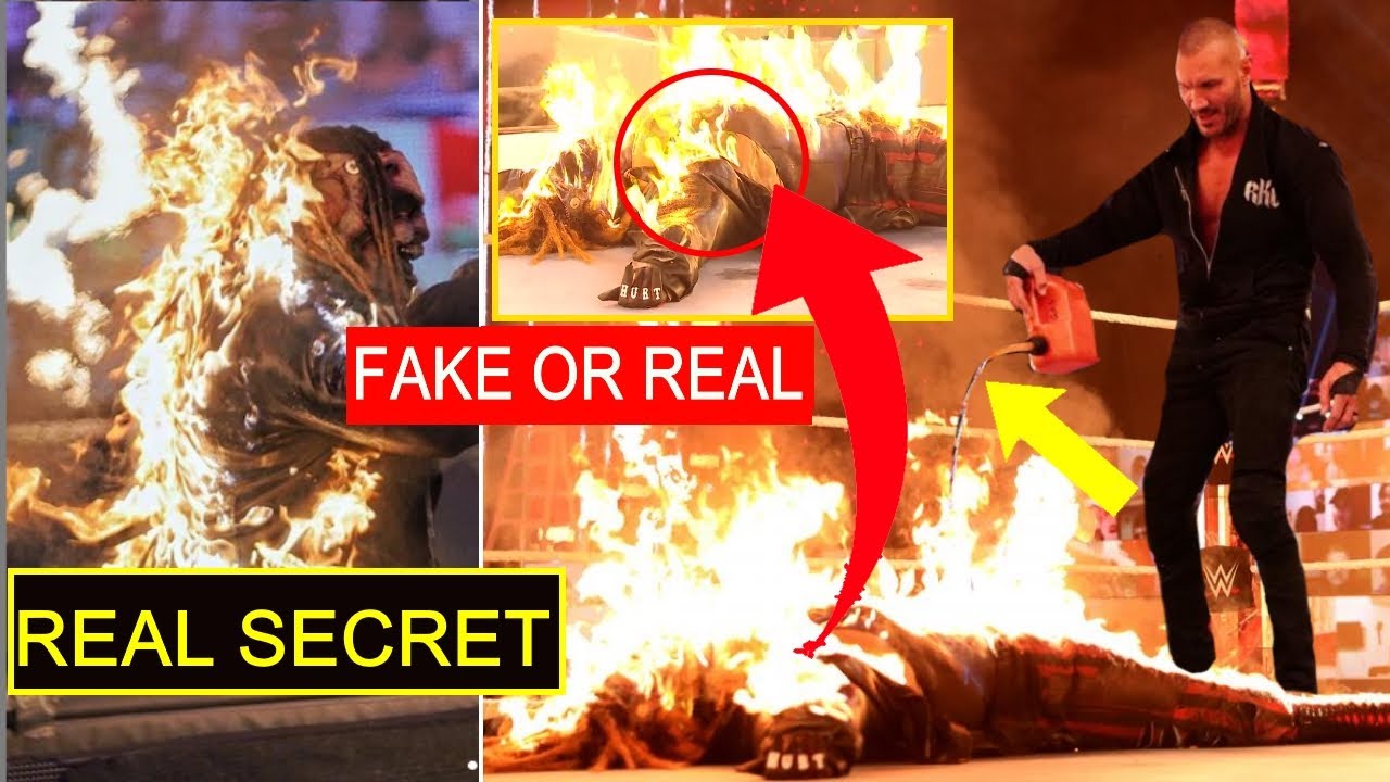 How The Fiend Was BURNED Alive by Randy Orton WWE TLC 2020 - FAKE OR ...