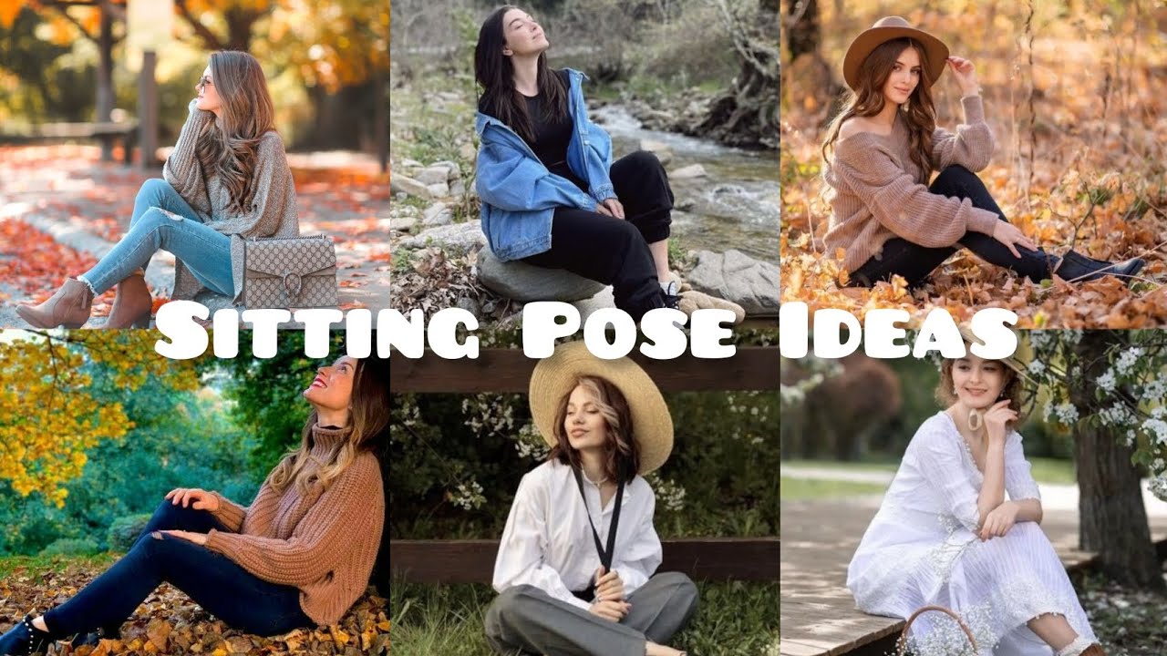 Sitting Pose Ideas | Formal Casual Poses | #glamgarbcreations - YouTube