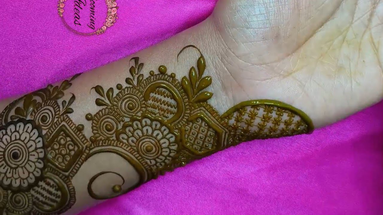 Unique gorgeous mehndi design // Latest floral henna design // Arabic ...