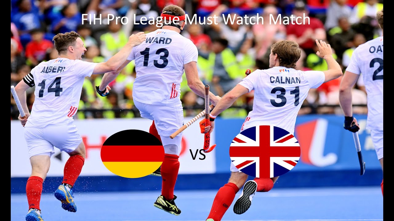 Thrilling match between Germany and Great Britain in the FIH Hockey Pro ...