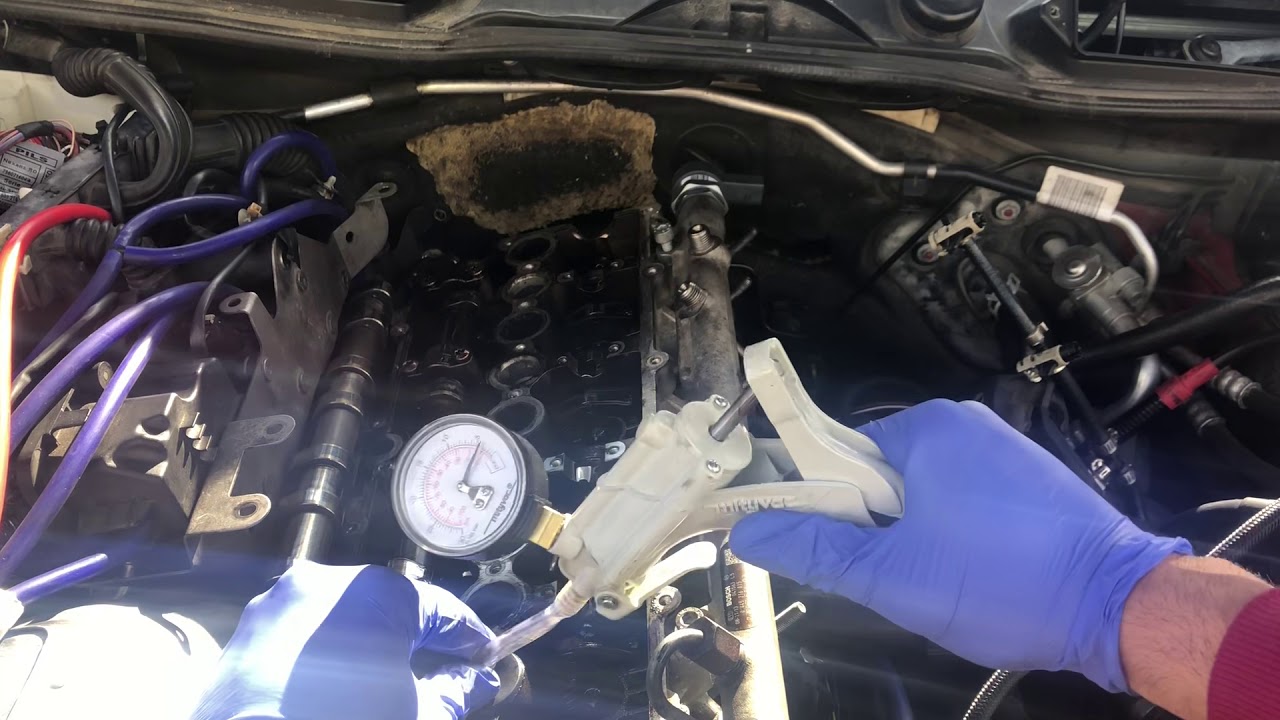 m57 checking intake valves for vacuum - YouTube