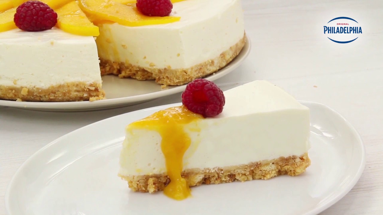 Philadelphia Mango Framboos Cheesecake - YouTube