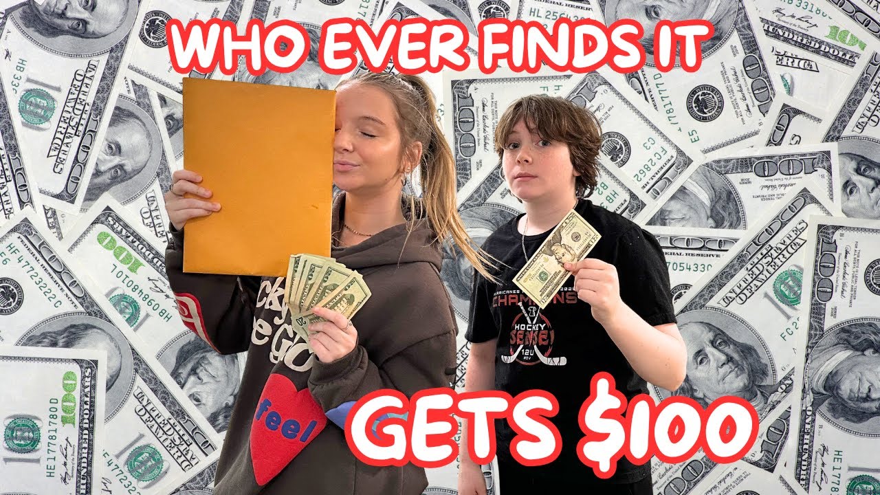 WHO EVER FINDS IT GET &100.😱💰 | Family 5 Vlogs - YouTube