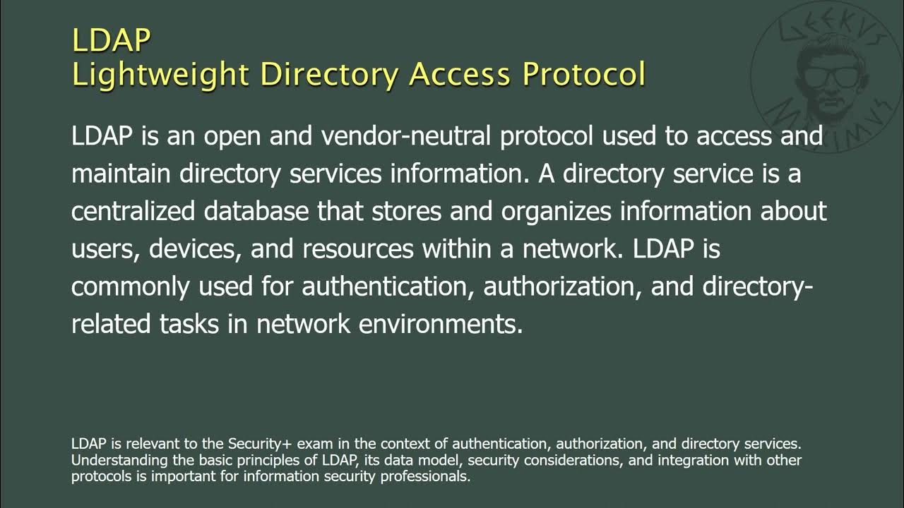 LDAP - Lightweight Directory Access Protocol - YouTube