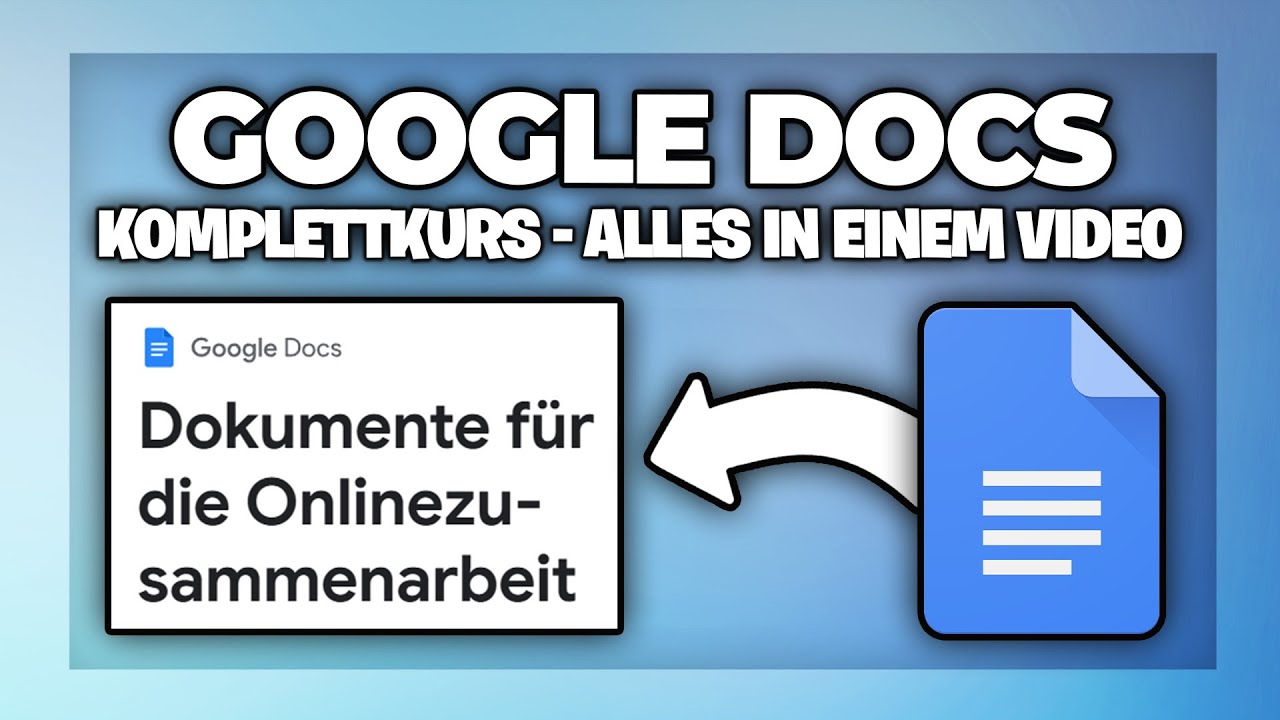 Google Docs komplett erklärt für Anfänger 2026 - alles was du wissen musst (Komplettkurs) - YouTube