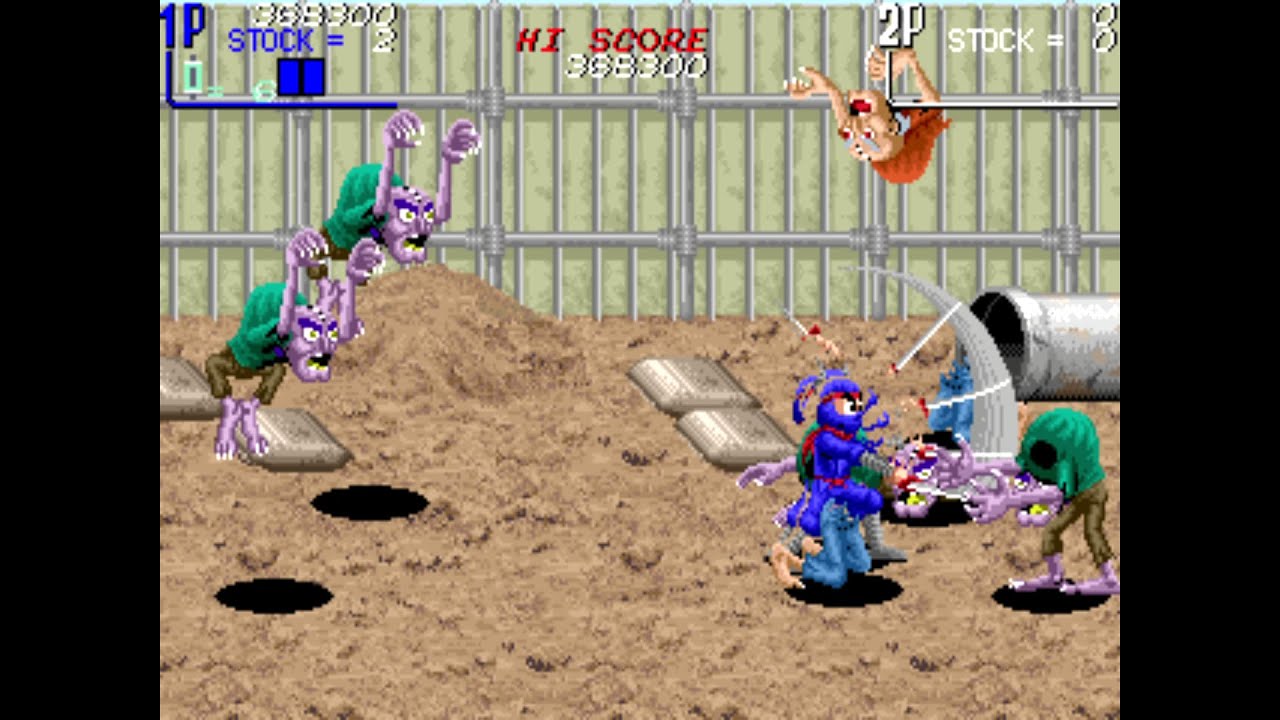 MAME The Ninja Kids full of game play - YouTube