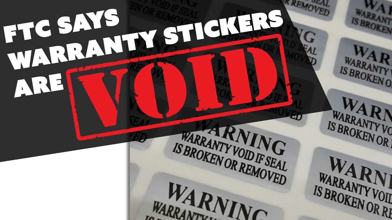 FTC Tells Console Makers To REMOVE Warranty-Voiding Stickers! - Game ...