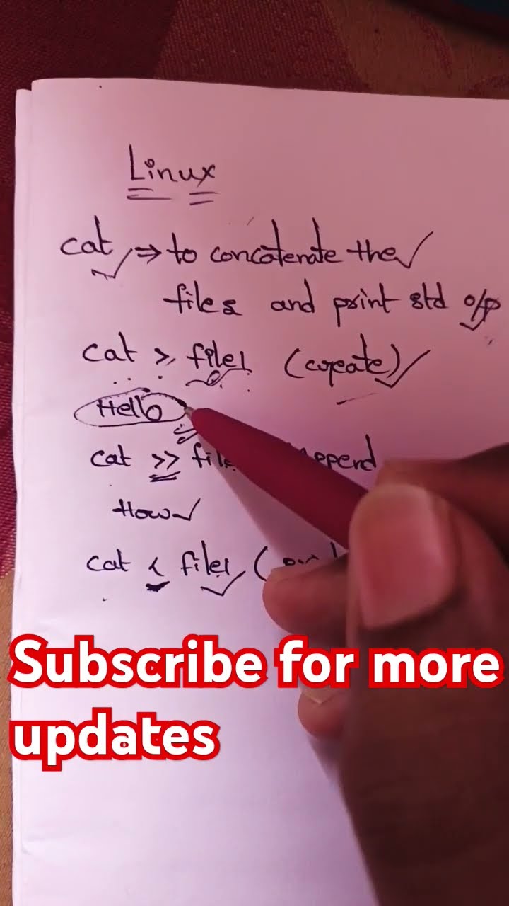 Cat Command In Linux Used For File Creation We Can Print The File Cat Command In Linux Used For File Creation We Can Print The File