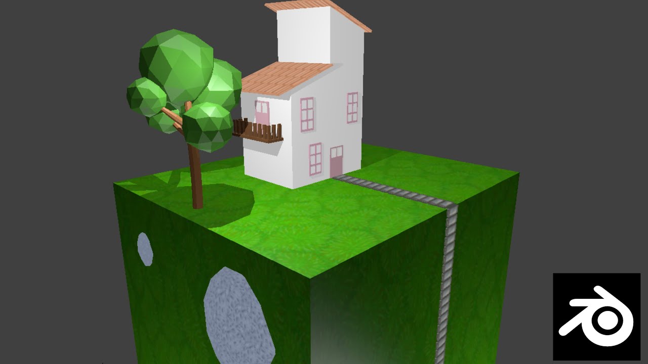 [TIMELAPSE] - Modelando Um Pequeno Quintal 3D No Blender - Ednilson Cacachal - YouTube