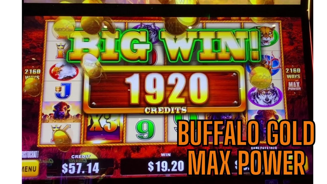 DID YOU HEAR THE WICKED LAUGH ! Buffalo Gold Max Power slot # ...