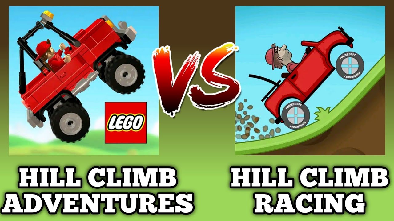 Lego Hill Climb Adventures Vs Hill Climb Racing - YouTube