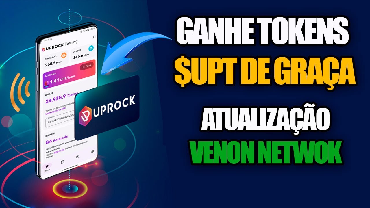 [UPROCK] GANHE TOKEN UPT MINERANDO PELO CELULAR | ATUALIZAÇÃO VENON ...