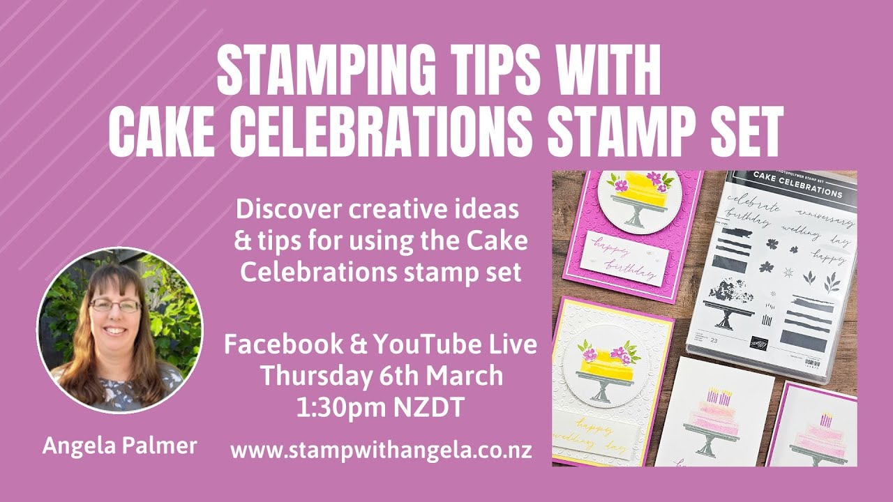 Stamping with Cake Celebrations Stamp Set - YouTube