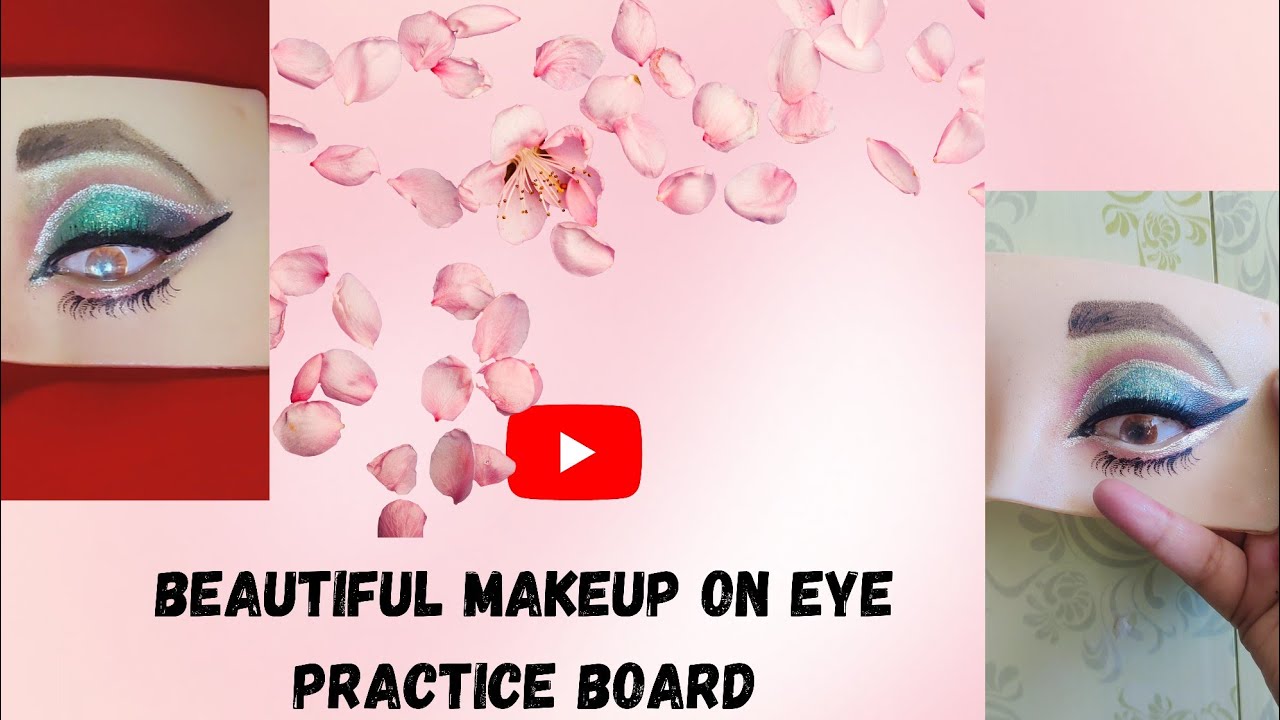 Easy eye makeup tutorial on makeup board | Eye makeup on dummy | soft ...