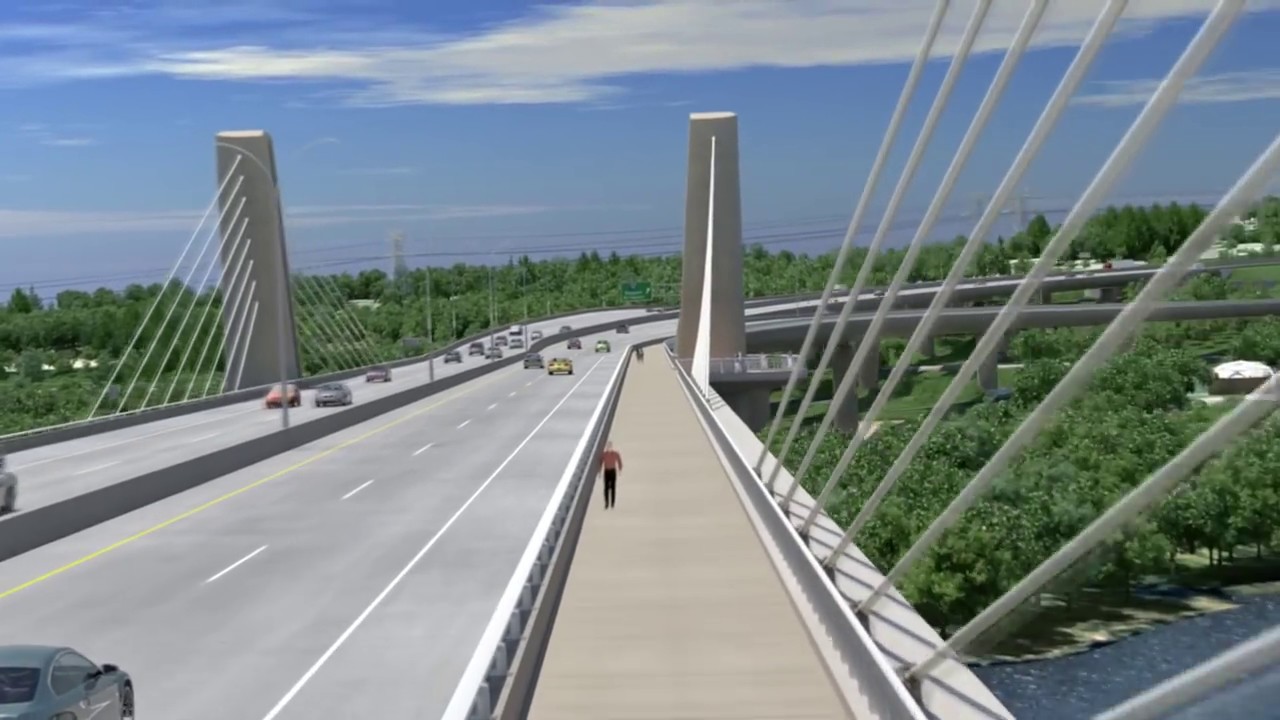 St Croix Crossing Project Loop Trail animation - YouTube