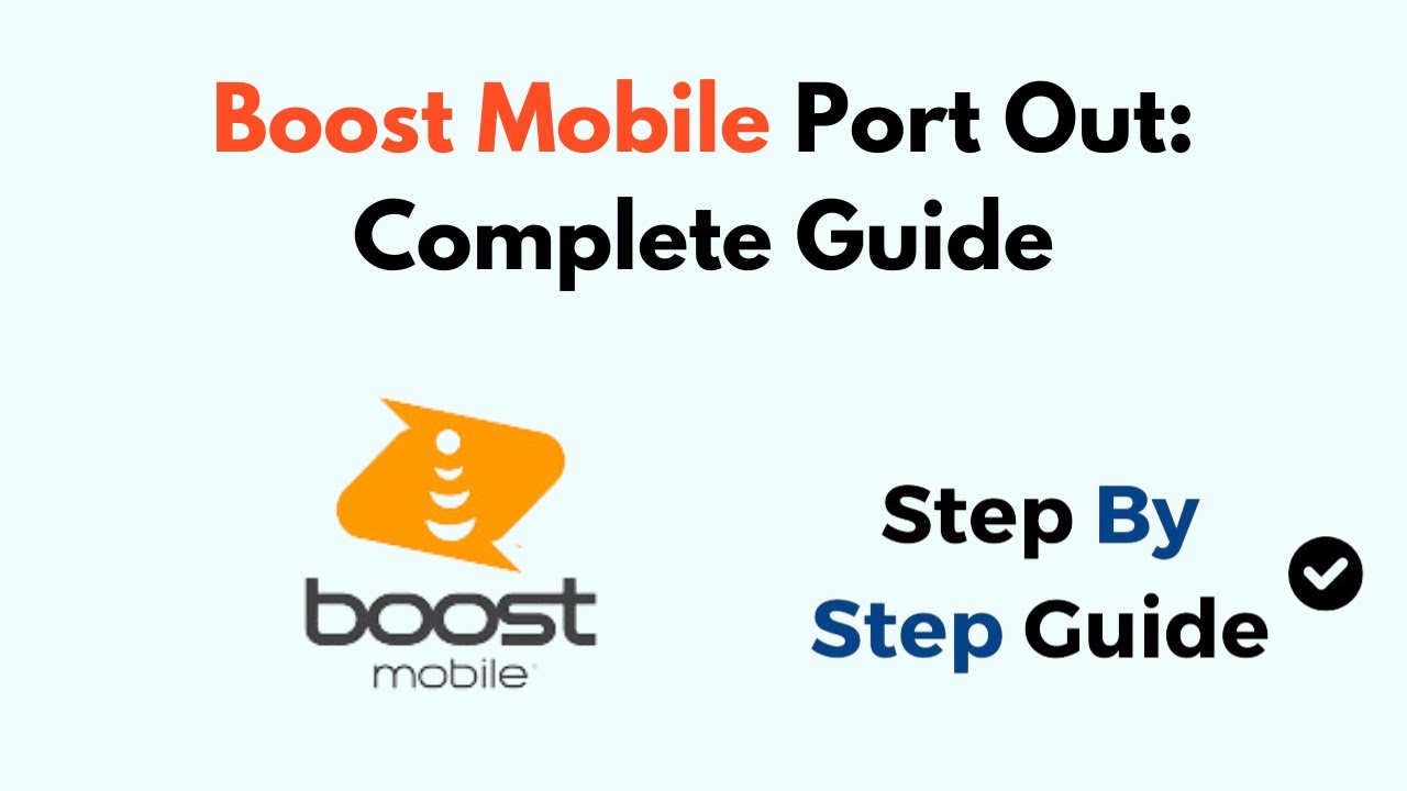 Boost Mobile Port Out: Complete Guide - YouTube