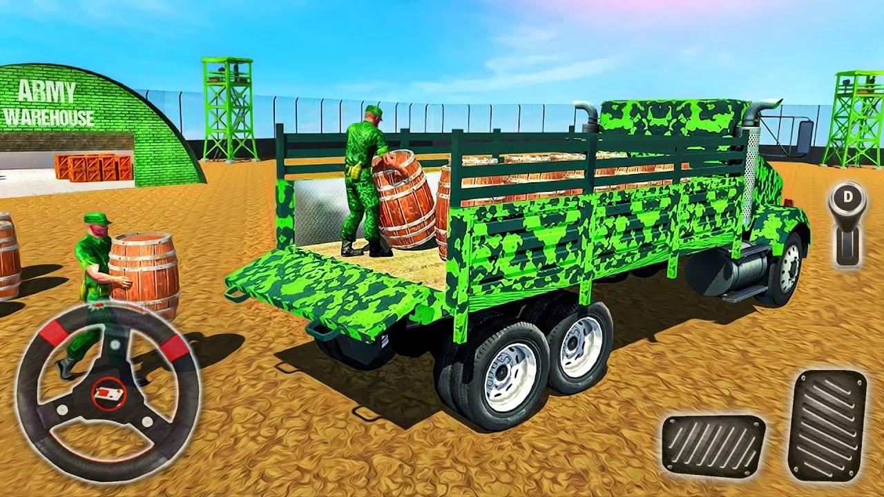 Army Vehicle Cargo Transport - Offroad Army Military Transporter Driving - Android GamePlay ...