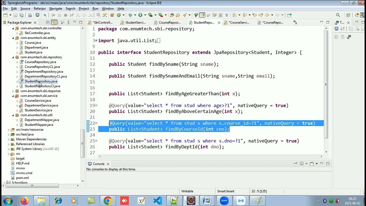 SpringBoot Episode 19 - (RowMapper part3) - YouTube