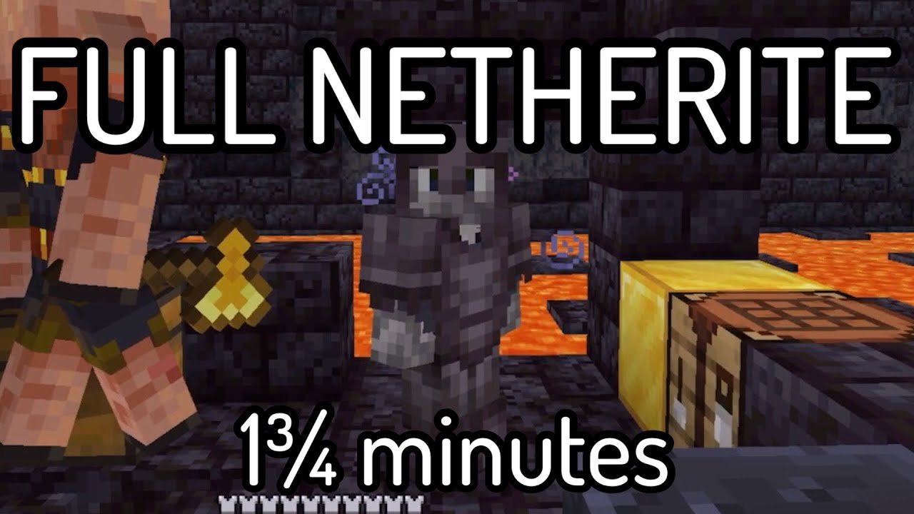 (WR) full netherite armor (cover me in debris) in 1:42.79 (minecraft 1. ...