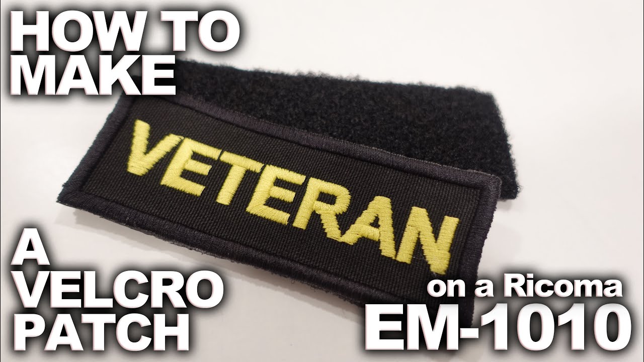 How To Make A Velcro Patch On The Ricoma EM 1010 YouTube