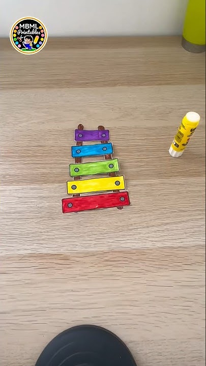 Xylophone Paper Craft | Color, Cut and Glue Activity | Fine Motor ...