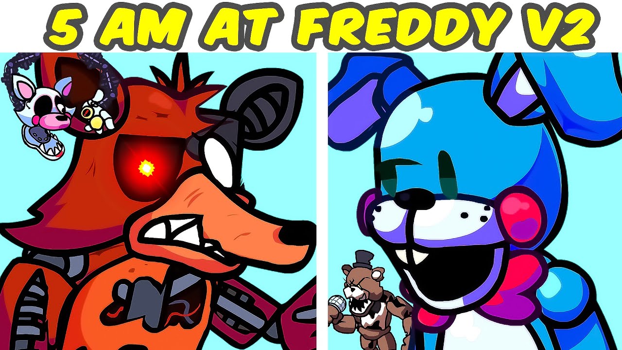 Friday Night Funkin' VS 5 AM at Freddy's The Prequel V2 | Funkin' at 5 ...