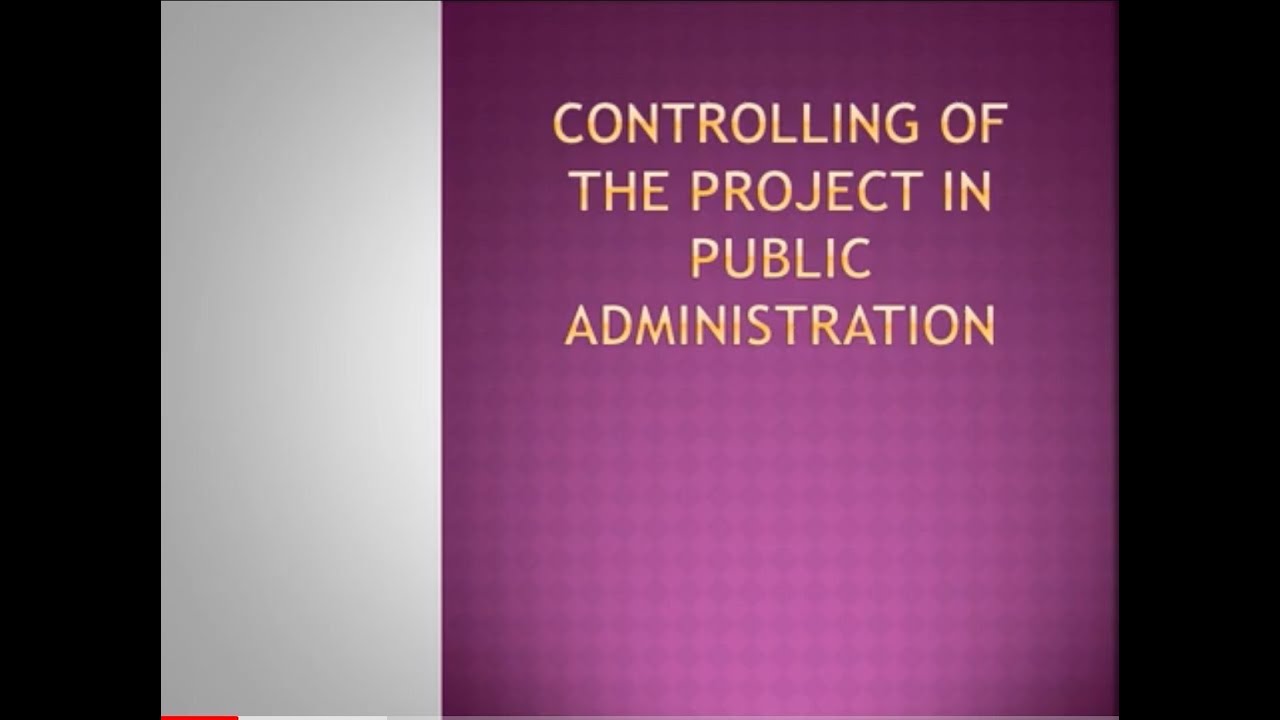 Controlling of the Project in Pub. Administration (Report- PhD subj ...