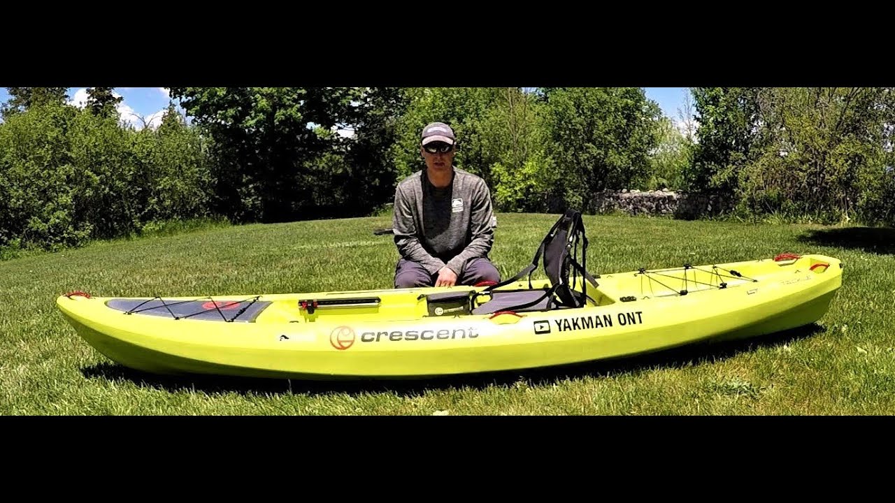 Crescent Kayak Lite Tackle Fishing kayak - YouTube