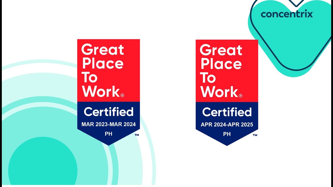 Concentrix PH is #GreatPlaceToWork CERTIFIED for the second year in a ...