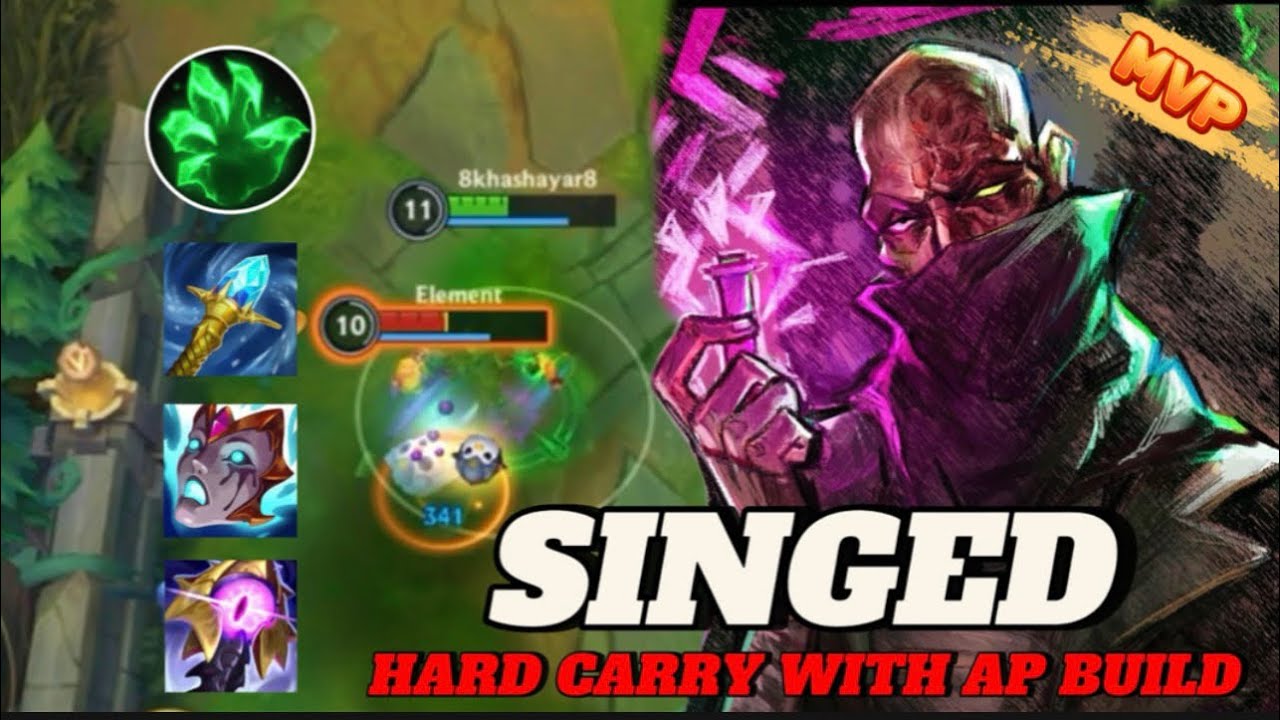 Wild Rift Singed Gameplay, Ap Build And Runes. - YouTube
