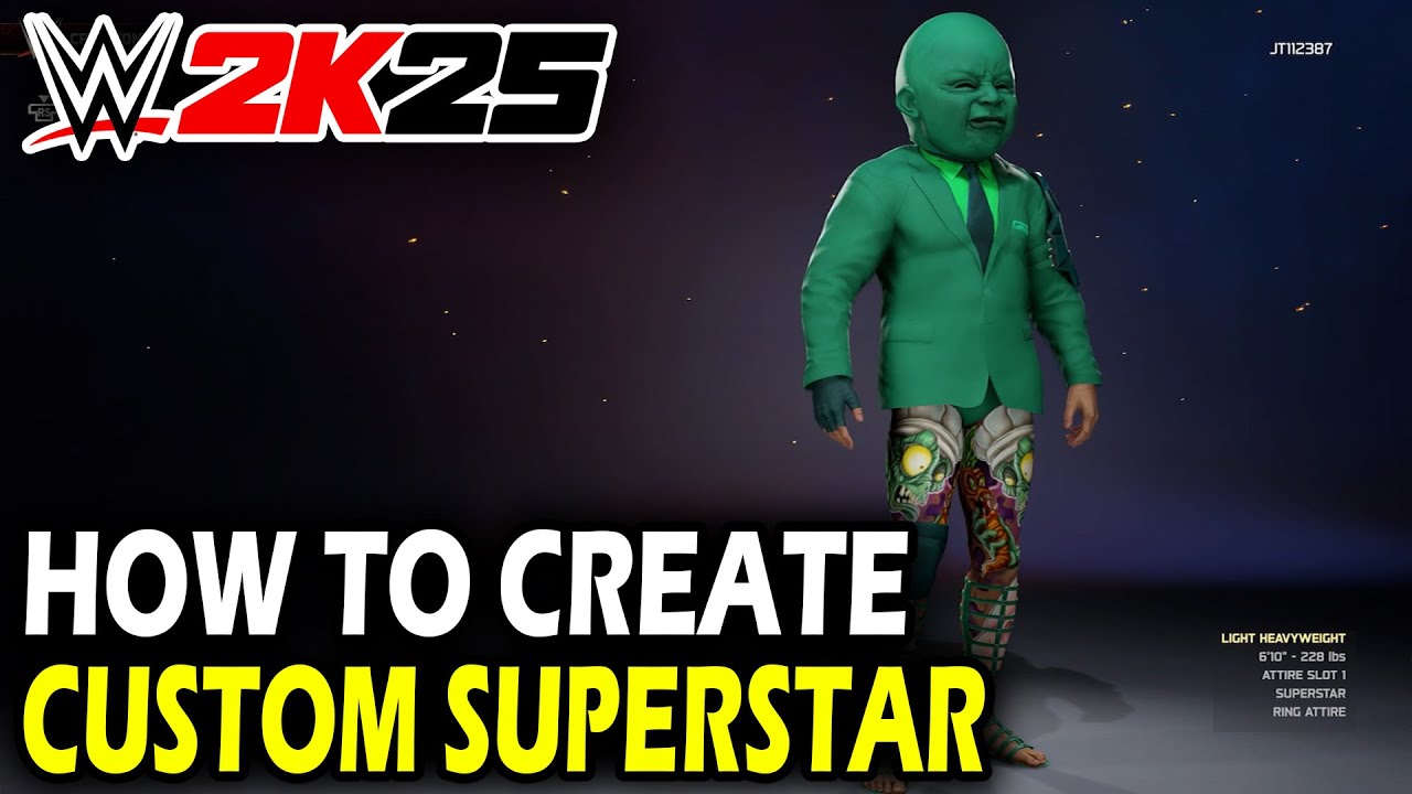 How to Create a Custom Superstar in WWE 2k25 - YouTube