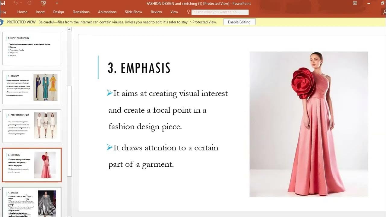 Principles of Fashion Design - YouTube