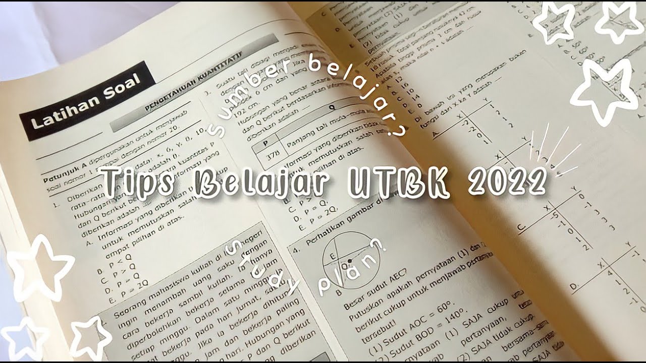 Tips belajar UTBK 2022 - study tips, studyplan - YouTube