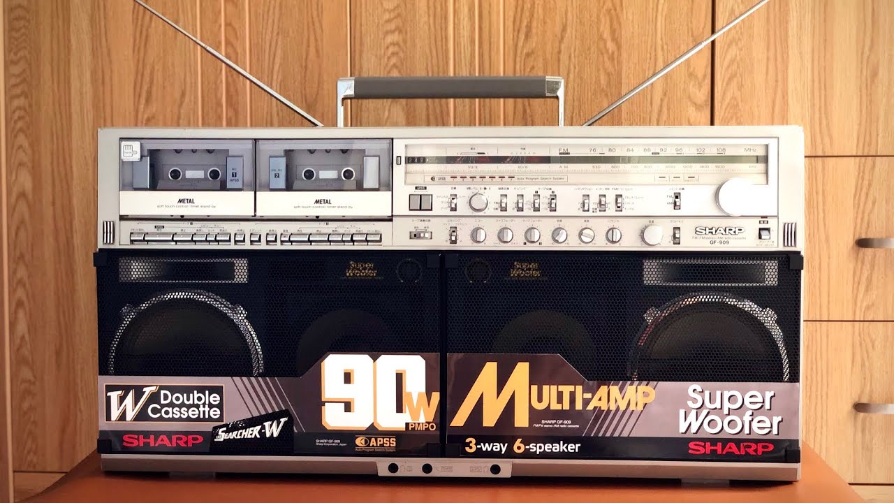 Cassette Radio Sharp GF-909 siêu phẩm 1 thời Giá 18tr LH: 077.202.0010 - YouTube